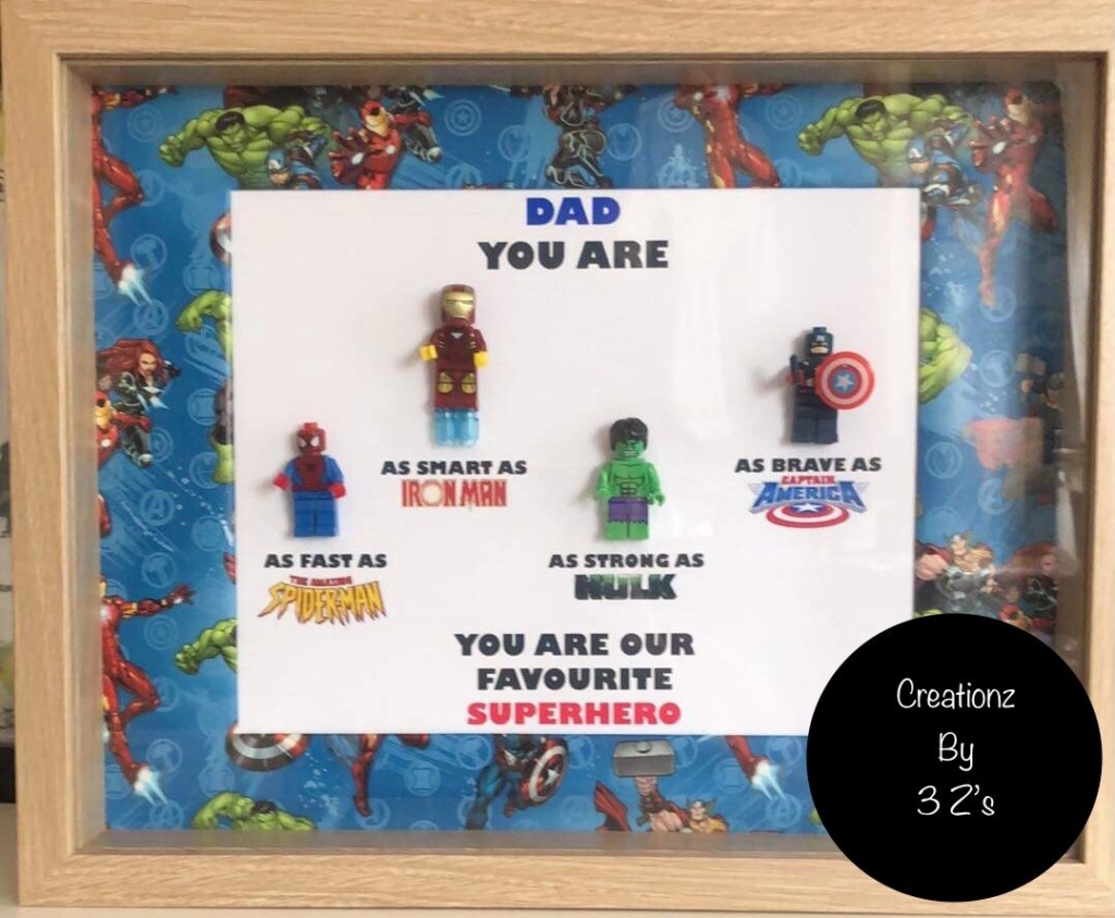 Super Hero Lego Frame ⋆ Spend With Us - Buy From a Bush Business ...