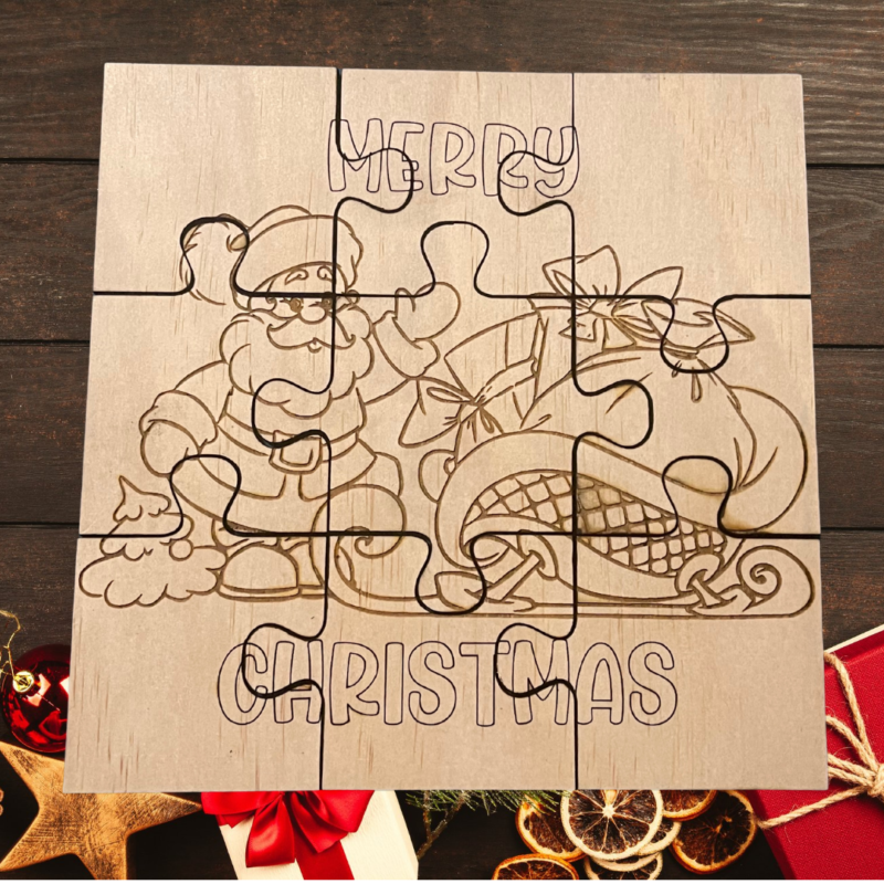 Christmas colouring puzzle ⋆ Spend With Us - Buy From a Bush Business
