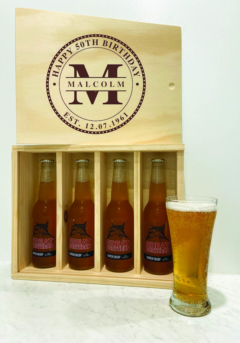 Personalised Beer Box - 5 Designs Available ⋆ Spend With Us - Buy From ...