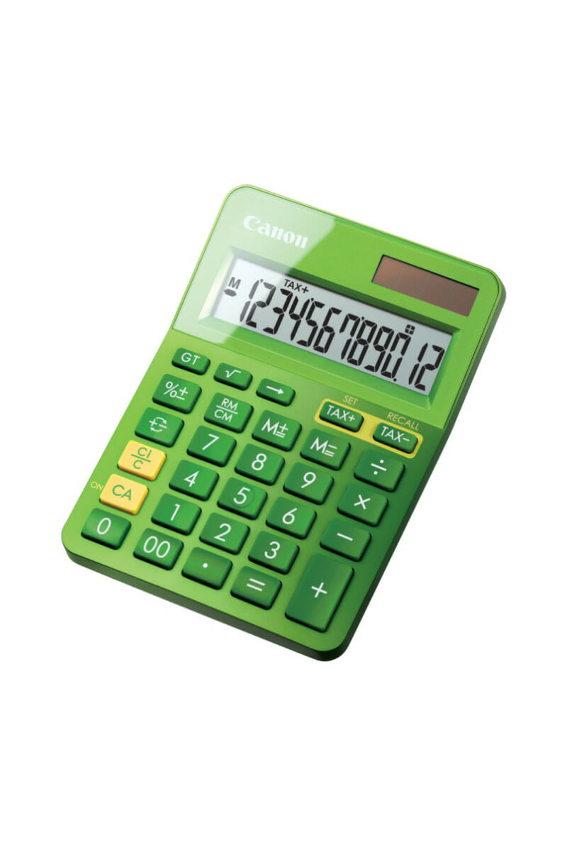 Canon Calculator 12 Digit Desktop LS-123K - Metallic Green ⋆ Spend With ...