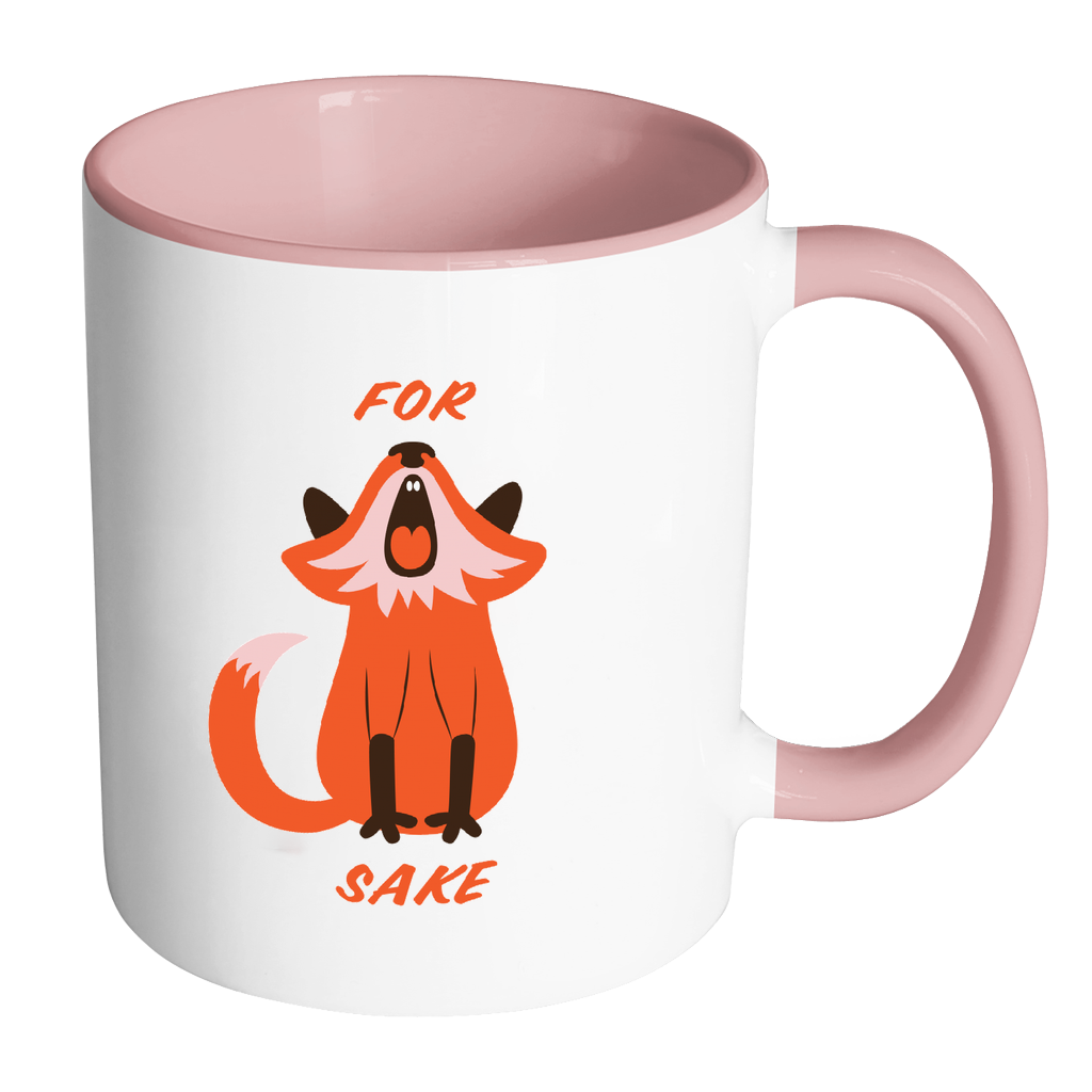 For Fox Sake Coloured Accent Mug ⋆ Spend With Us - Buy From a Bush Business