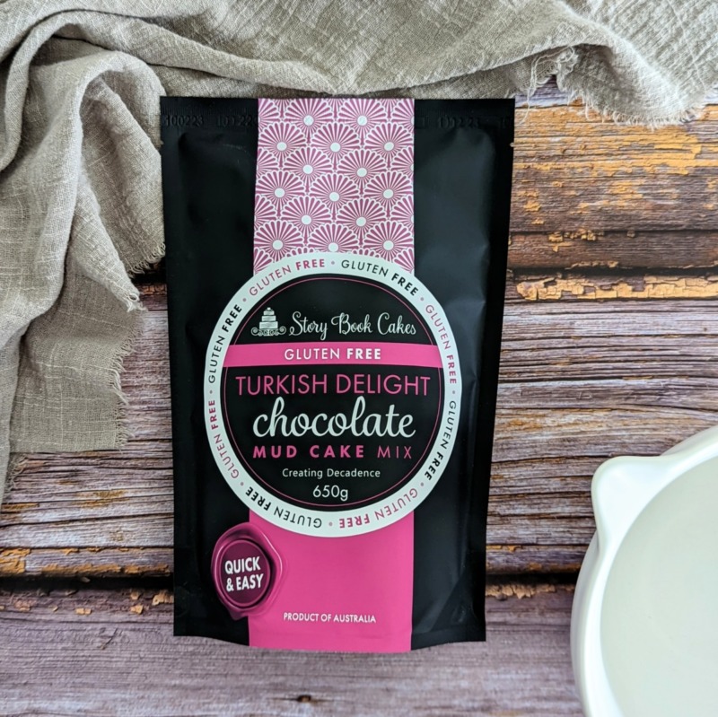 Turkish Delight Chocolate Gluten Free Mud Cake Mix 650g ⋆ Spend With Us ...