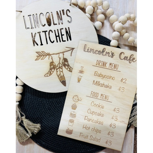 Kid’s kitchen plaques ⋆ Spend With Us - Buy From a Bush Business
