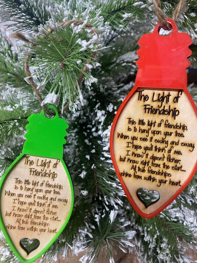 Light of friendship Christmas tree ornament ⋆ Spend With Us - Buy From ...