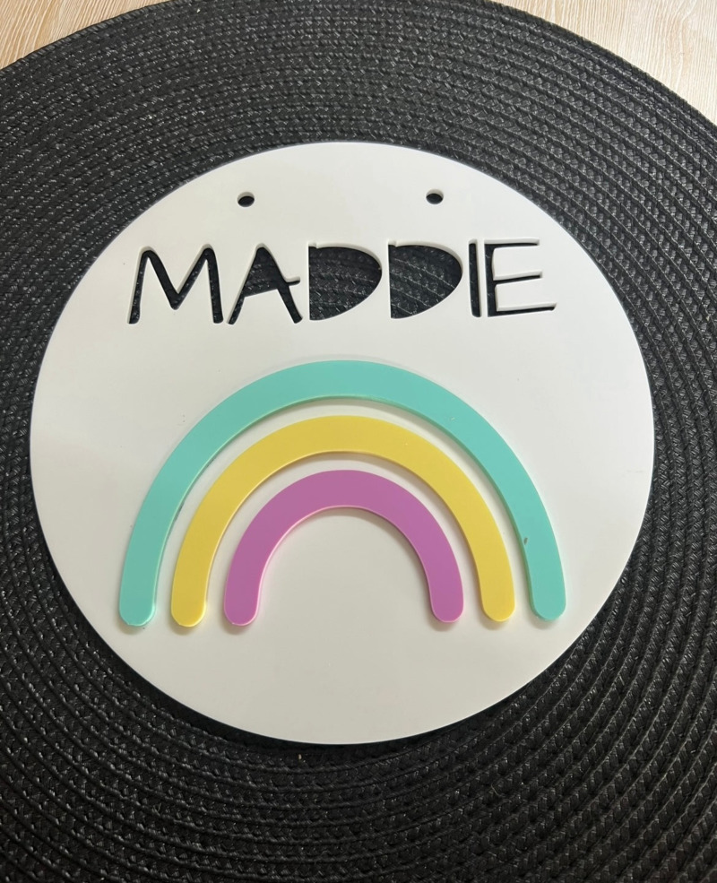 Kids acrylic name plaques ⋆ Spend With Us - Buy From a Bush Business