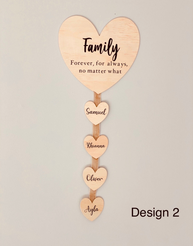 Family signs ⋆ Spend With Us - Buy From a Bush Business