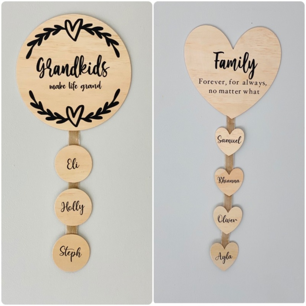 Family signs ⋆ Spend With Us - Buy From a Bush Business