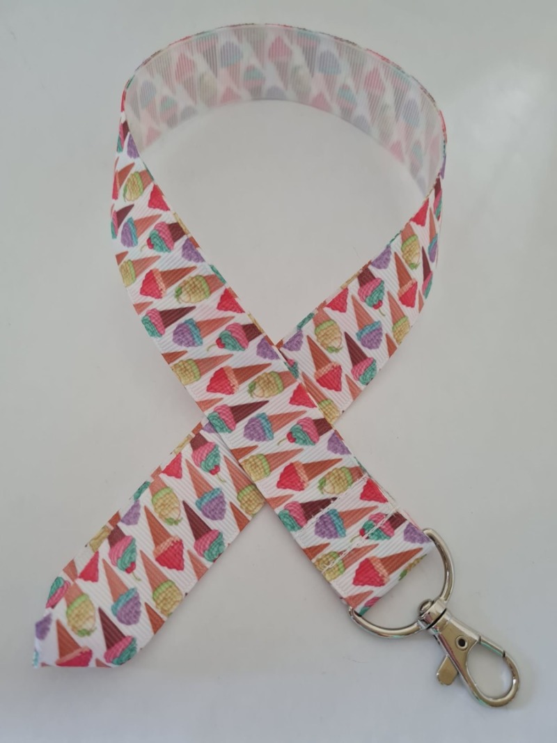Ice cream cone lanyard / Id holder / badge holder ⋆ Spend With Us - Buy ...