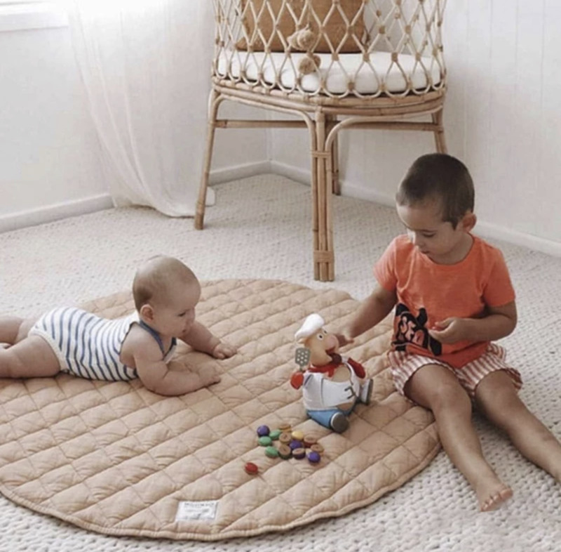 Organic Cotton Linen Quilted Play Mat ⋆ Spend With Us - Buy From a Bush ...