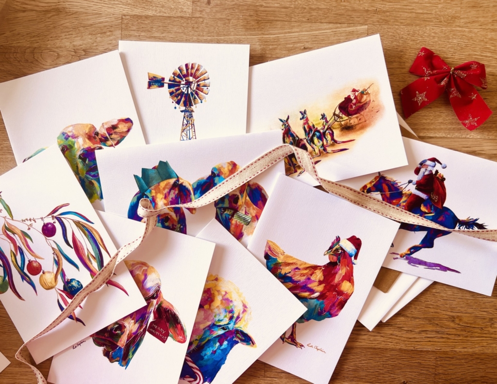 Australiana themed art Christmas cards - SET OF 10 ⋆ Spend With Us ...