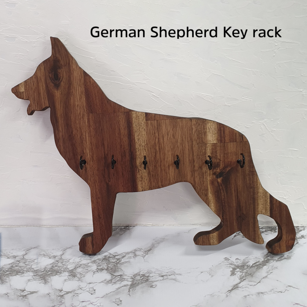 Handcrafted German Shepherd key rack ⋆ Spend With Us - Buy From a Bush ...