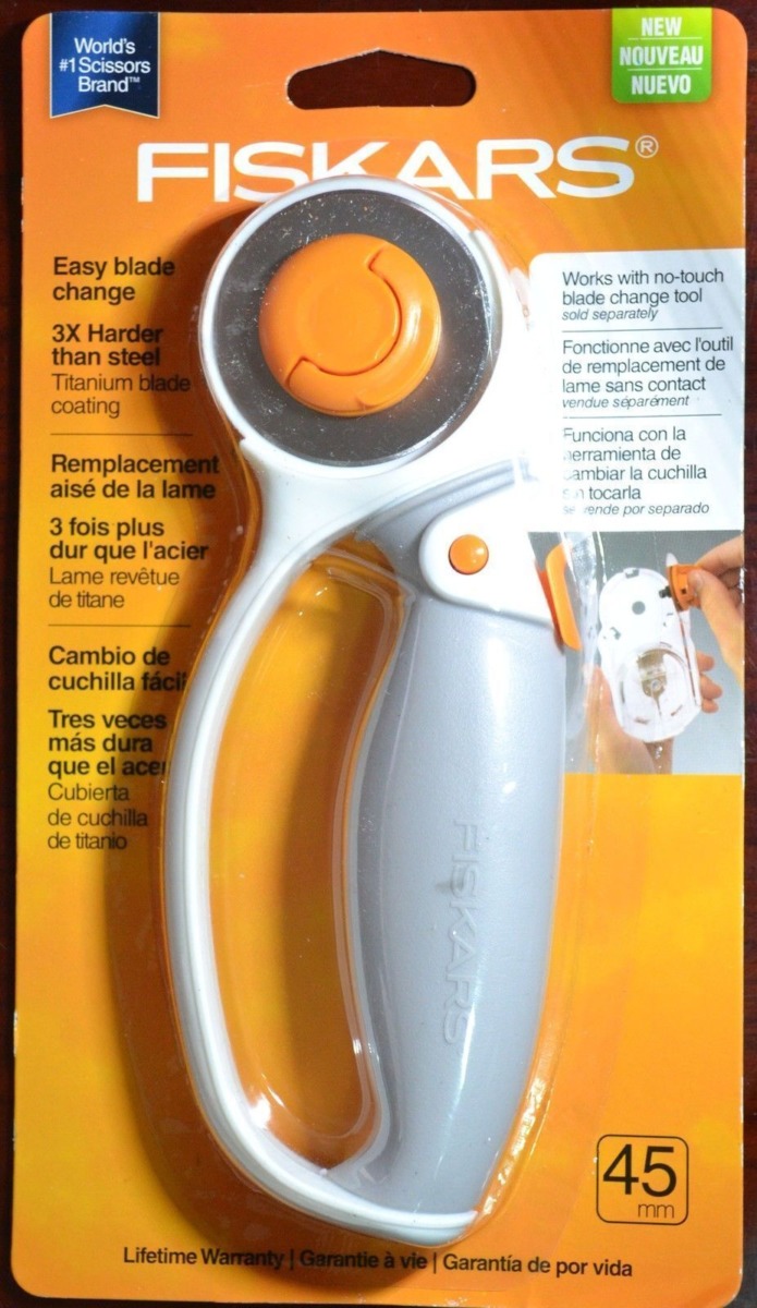 FISKARS 45mm Rotary Cutter With Soft Grip And Safety Blade Lock BR5240 ...