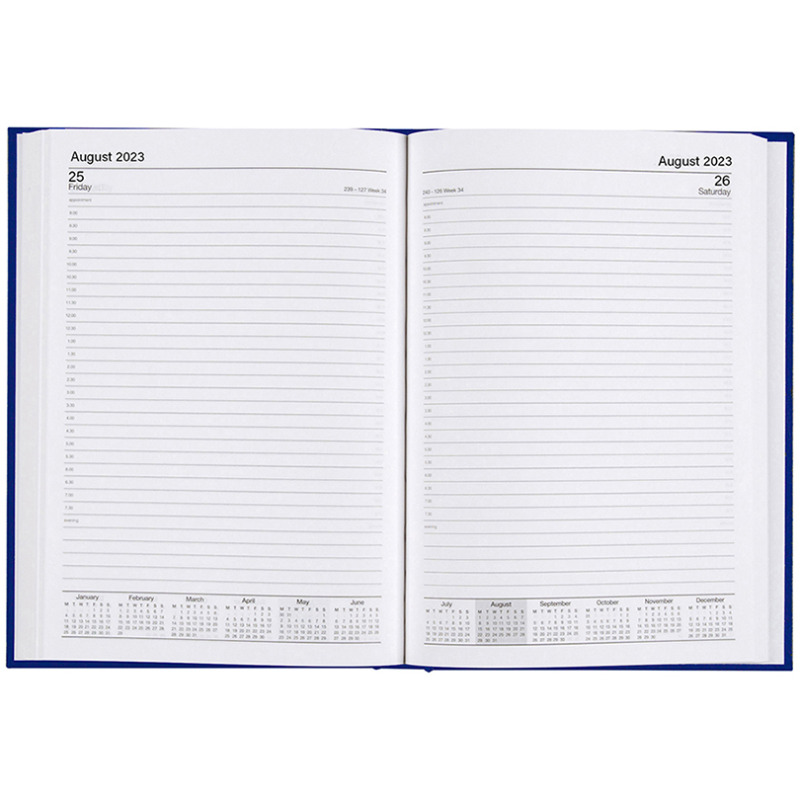 2023 Diary A4 Cumberland Premium Casebound Diaries Day To Page 41PCBL23 ...