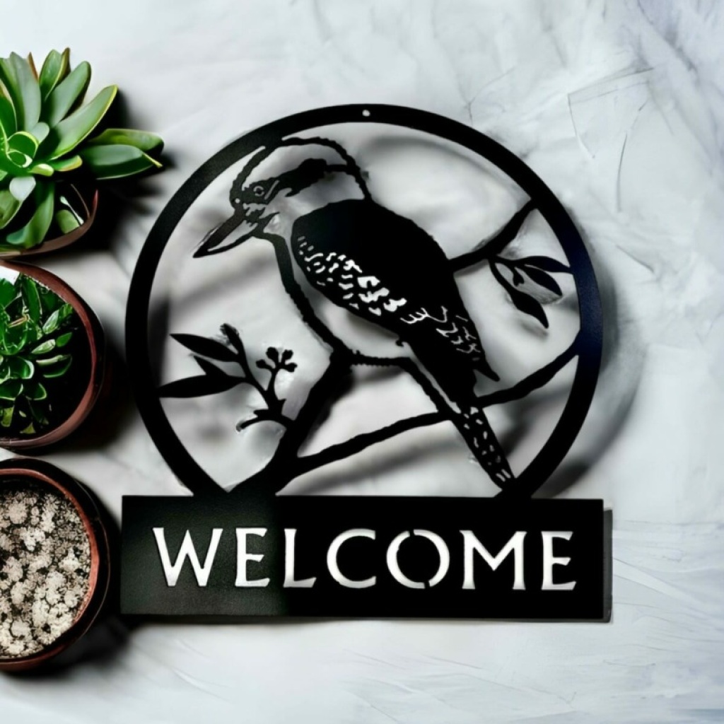 Kookaburra Welcome Sign ⋆ Spend With Us - Buy From a Bush Business