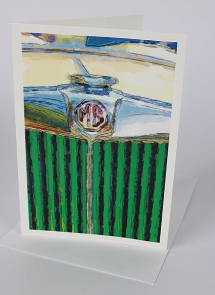 Greeting card MG sports car grill from Cloud Publishing ⋆ Spend With Us ...
