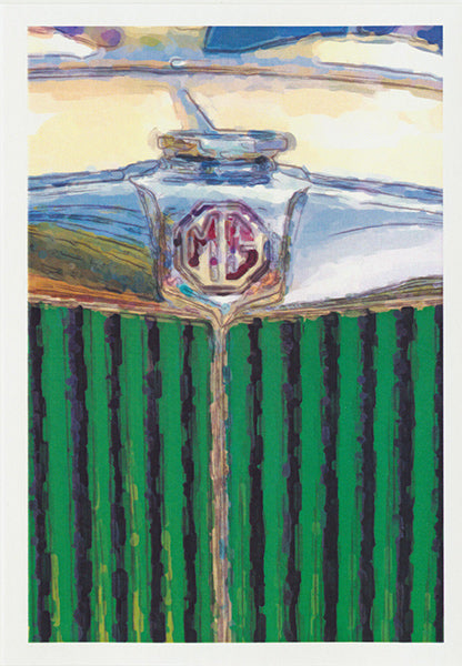 Greeting card MG sports car grill from Cloud Publishing ⋆ Spend With Us ...