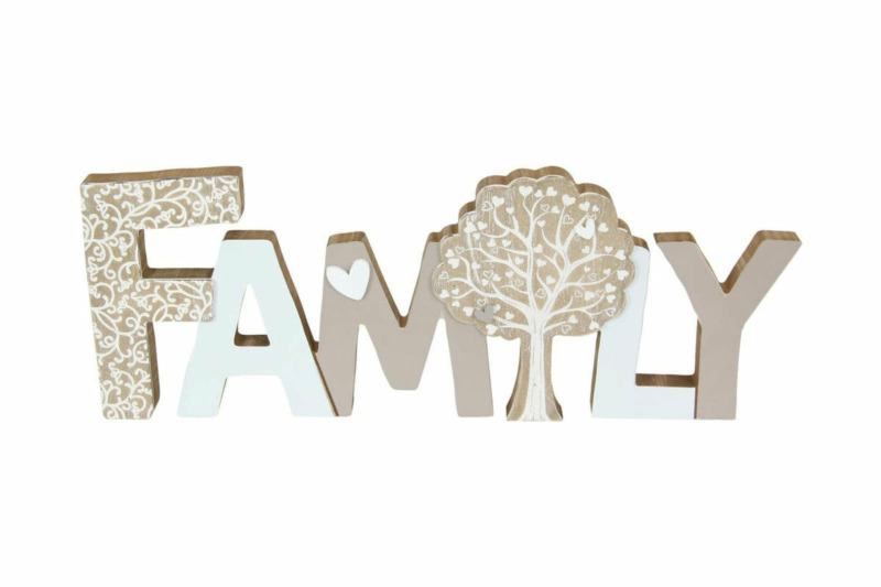40cm Wooden Standing/Hanging MDF "Family" Plaque ⋆ Spend With Us - Buy ...