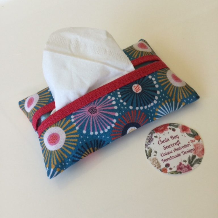 Handmade Pocket Tissue Pouch - Gum Blossom ⋆ Spend With Us - Buy From a ...