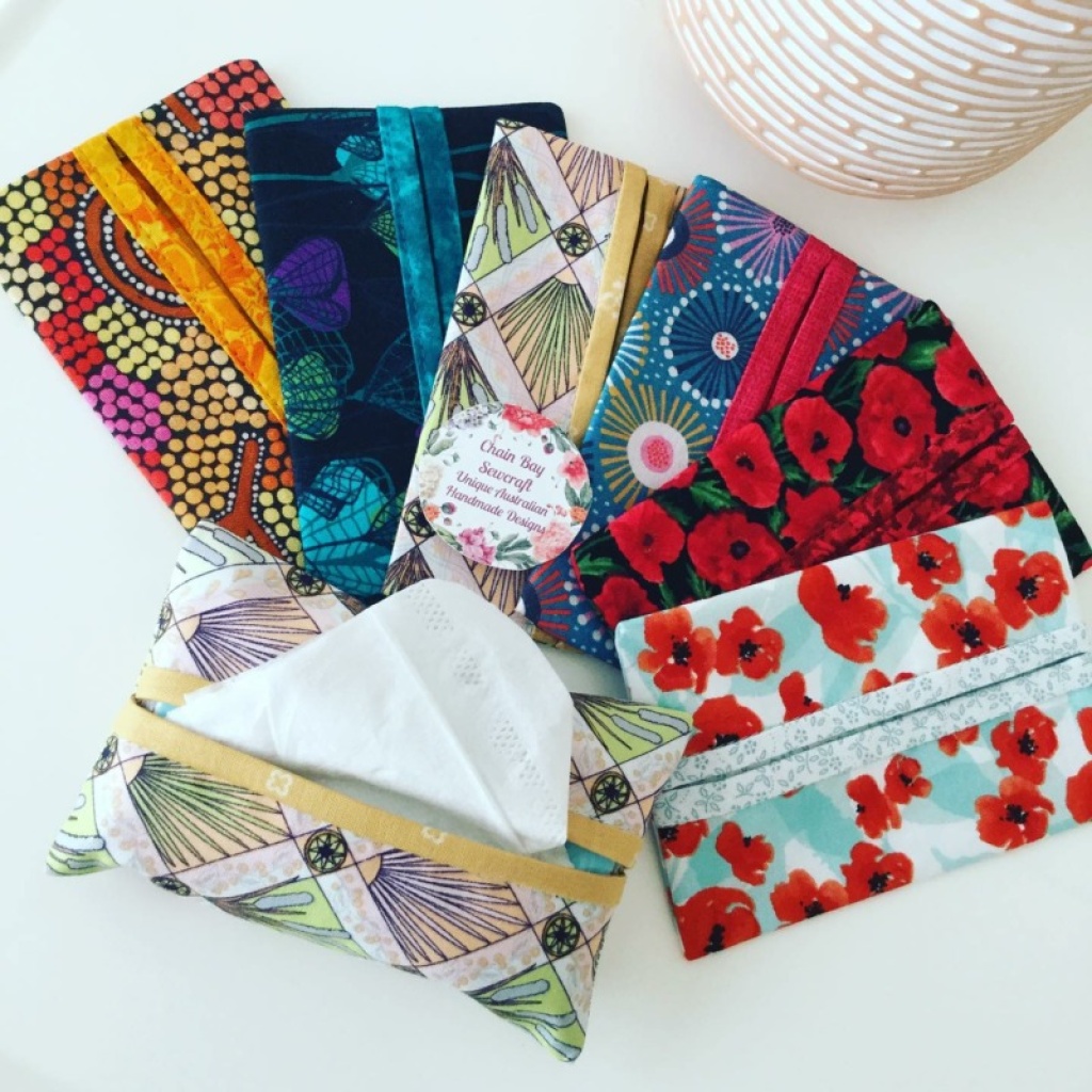 Handmade Pocket Tissue Pouch - Spirals ⋆ Spend With Us - Buy From a ...