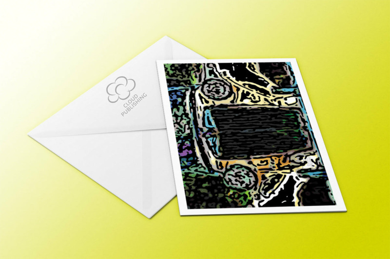 MG car greeting card artistic rendition of a MG sports car from the ...