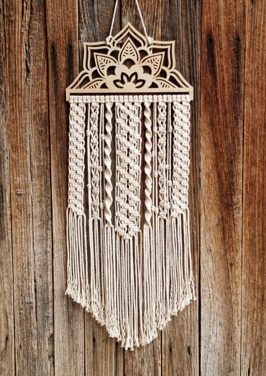 Handmade Macrame Mandala Wall Art ⋆ Spend With Us - Buy From a Bush ...