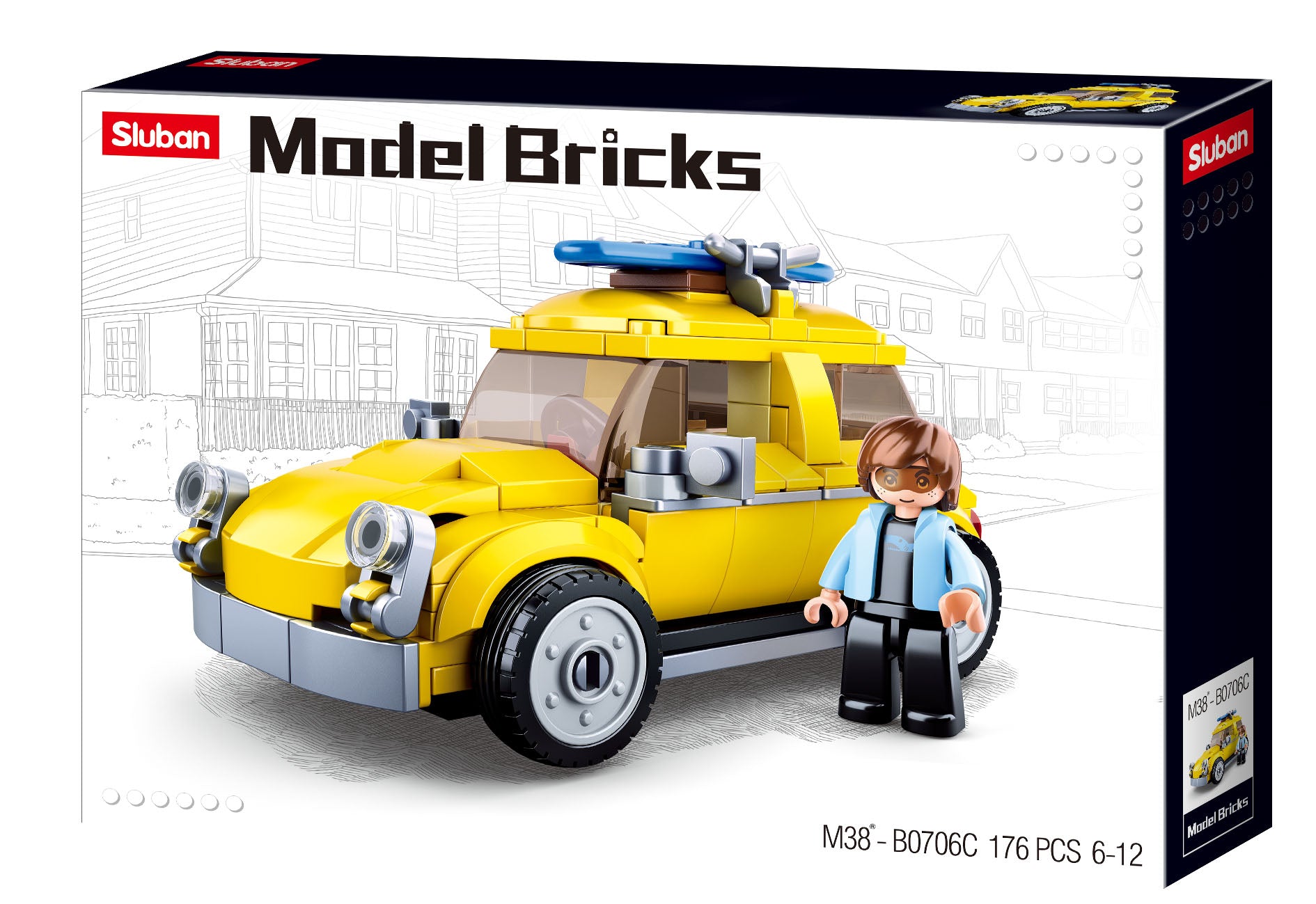 Sluban Model Building Bricks Yellow Car 176 Pcs ⋆ Spend With Us - Buy ...