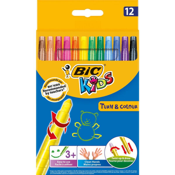 Bic Kids Turn & Colour Crayons 12 Pack ⋆ Spend With Us - Buy From a ...