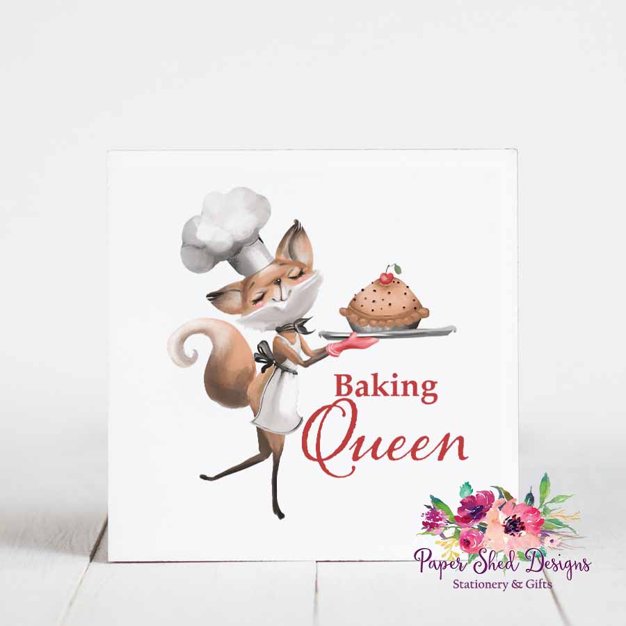 Personalised Ceramic Tile | Baking Queen ⋆ Spend With Us - Buy From a ...