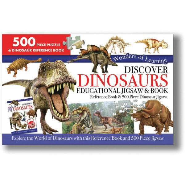 Wonders of Learning: Discover Dinosaurs - Educational 500 piece Jigsaw ...