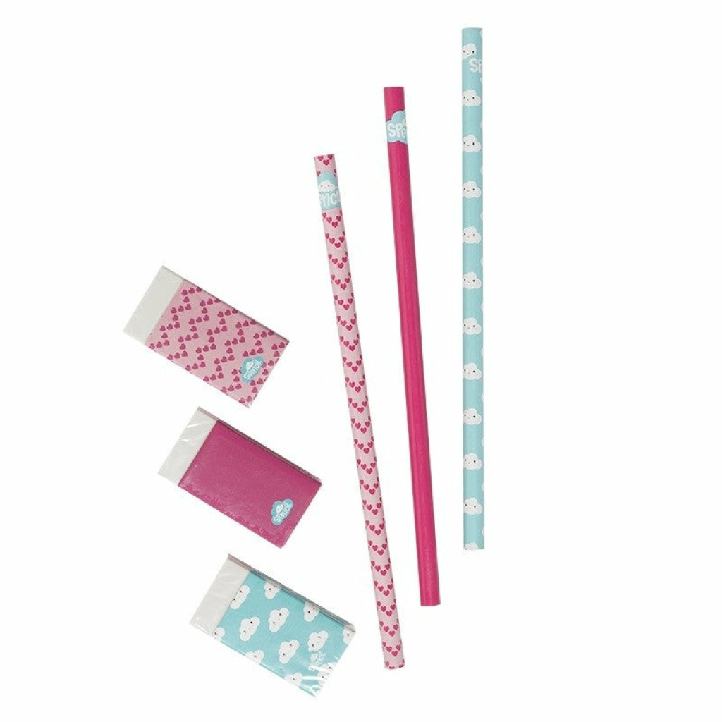 Spencil - Lead Pencil & Eraser Stationery 3 Pce Set - C310 ⋆ Spend With ...