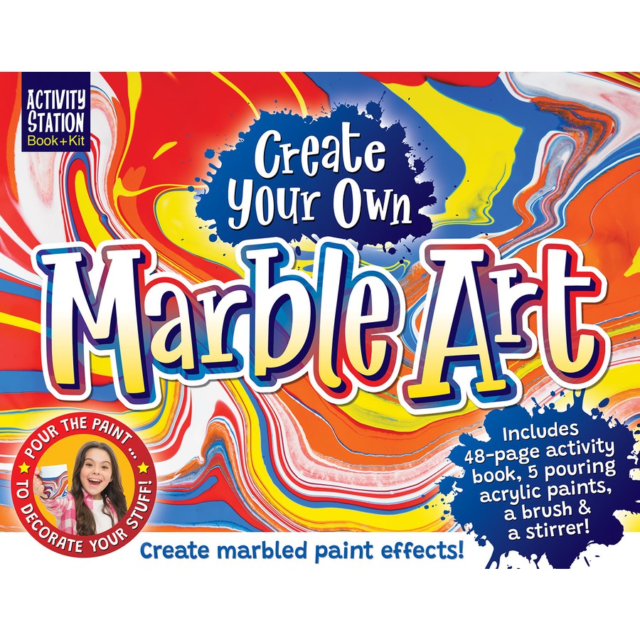 Activity Station Book + Kit - Create Your Own Marble Art ⋆ Spend With ...