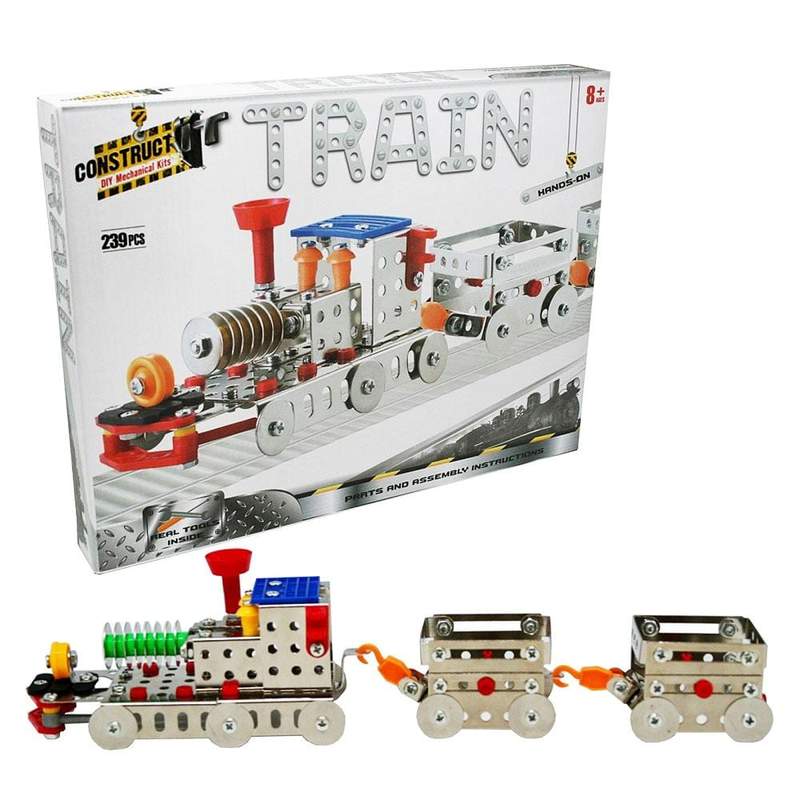 Construct-It DIY Mechanical Kits - 239 Piece - Train ⋆ Spend With Us ...