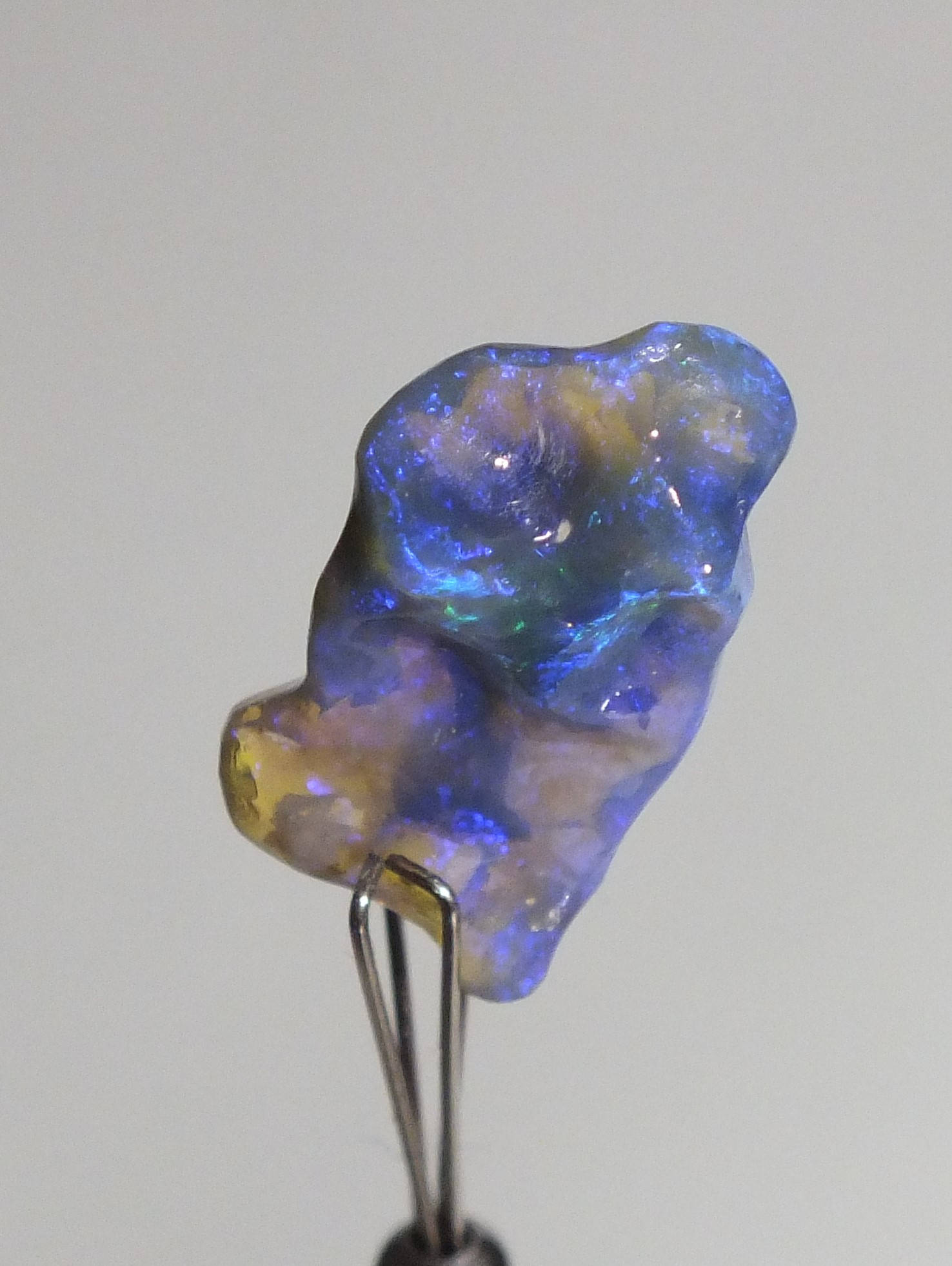 Blue Green BLACK OPAL Minature Sculpture of classical Greek/Roman naked ...