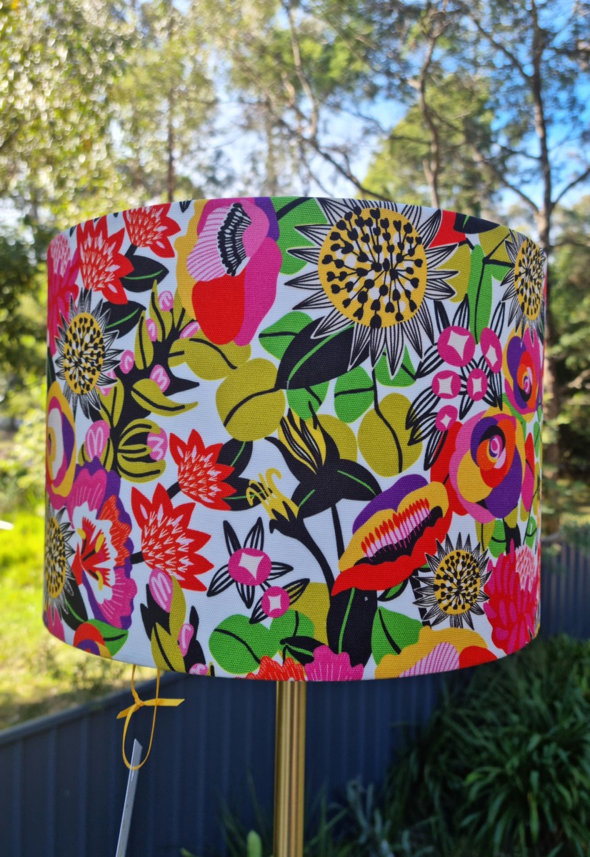 Mexicana floral lampshade, vibrant colofurful floral lampshade ...