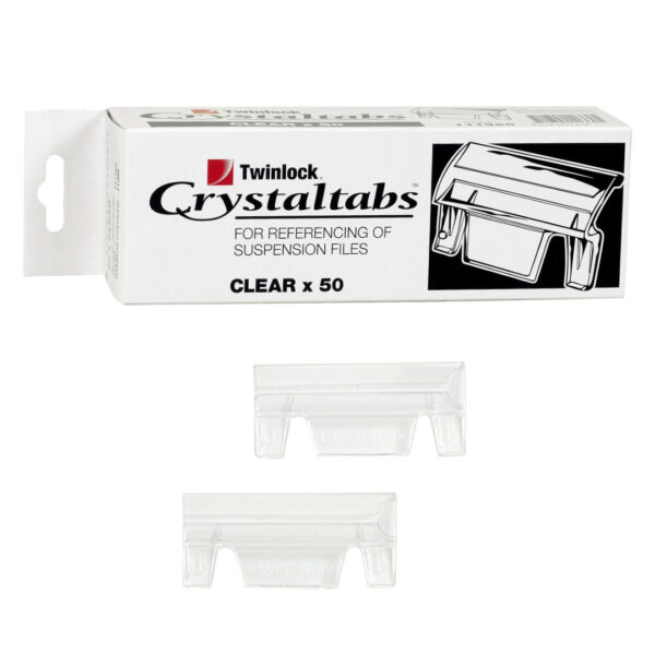 Crystalfile Suspension File Tabs Twinlock Clear Index Tabs - 50 Pack ⋆ ...