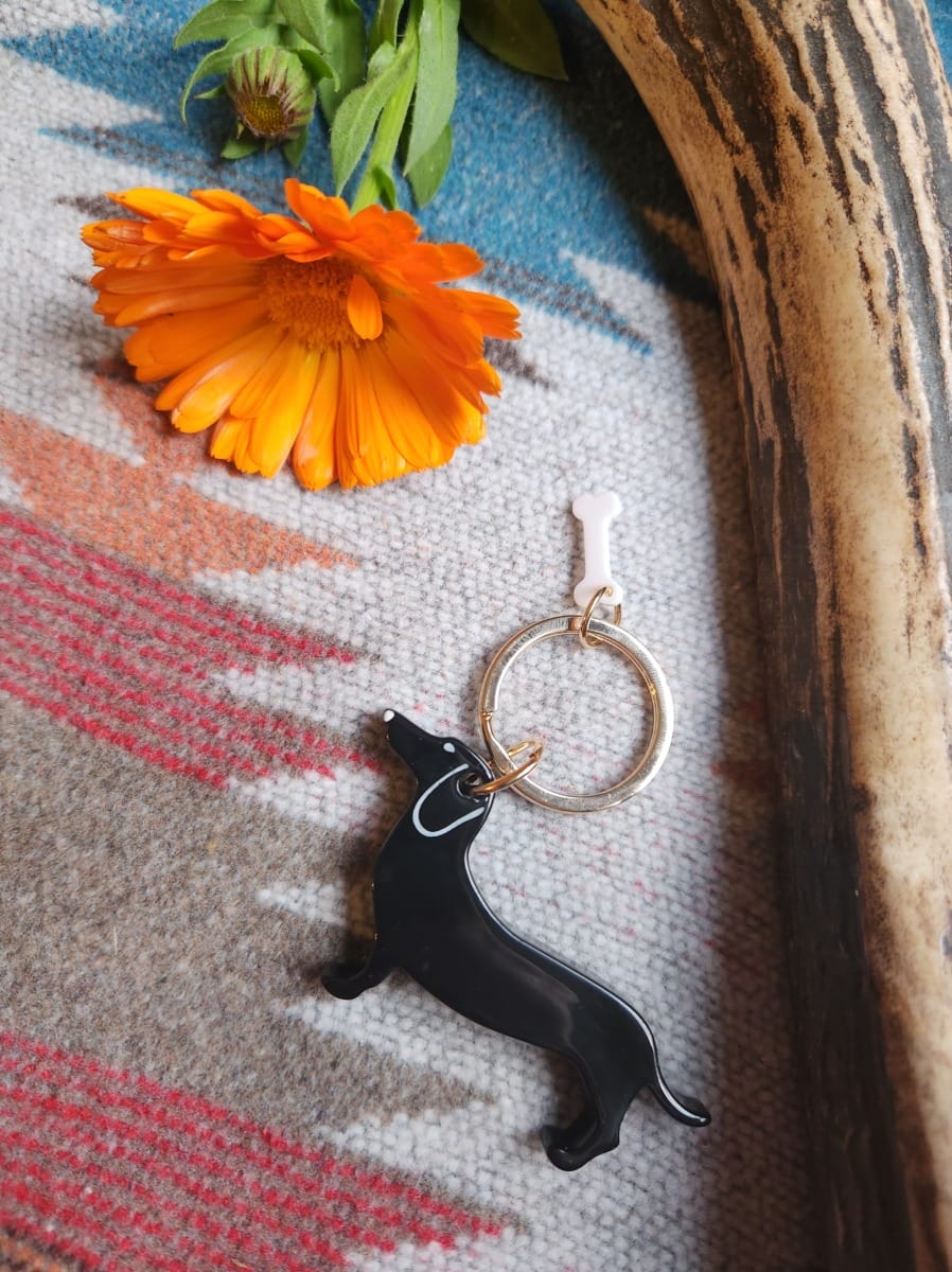 Saussage dog key ring ⋆ Spend With Us - Buy From a Bush Business