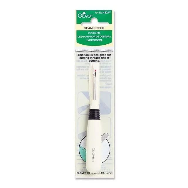 Clover Seam Ripper Quick Unpicker, Buttonholer, Thread Cutter White ...