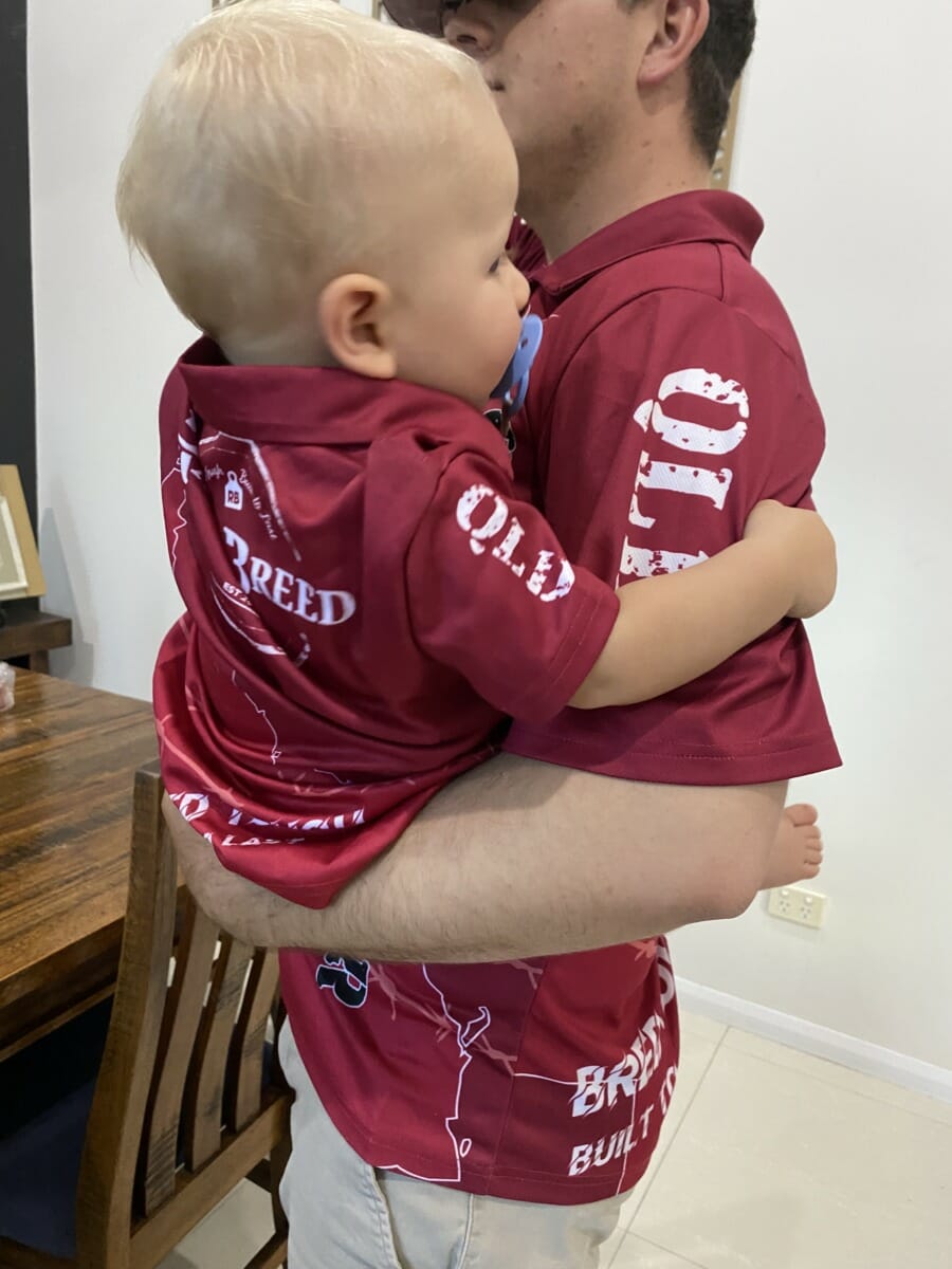 Queenslander Maroon polo t-shirt - Children sizing (NA 1634) ⋆ Spend ...