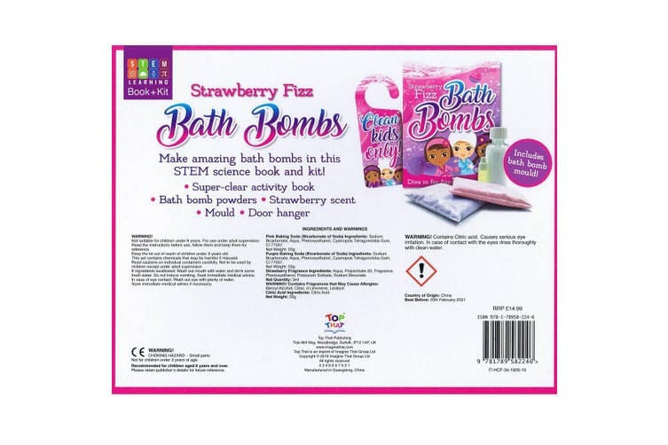 STEM Learning Book & Kit: Strawberry Fizz Bath Bombs ⋆ Spend With Us ...