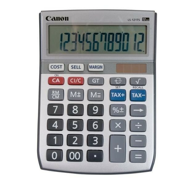 Canon Calculator 12 Digit Dual Power LS121TS - Silver ⋆ Spend With Us ...