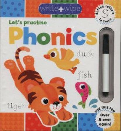 Write + Wipe - Let's practise Phonics Boardbook with Marker ⋆ Spend ...
