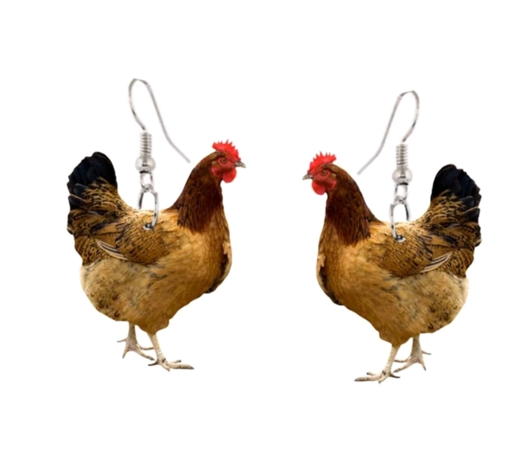 Chook Dangle earrings ⋆ Spend With Us - Buy From a Bush Business
