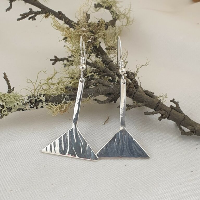 Sterling Silver Patterned Hanging Triangles ⋆ Spend With Us - Buy From ...