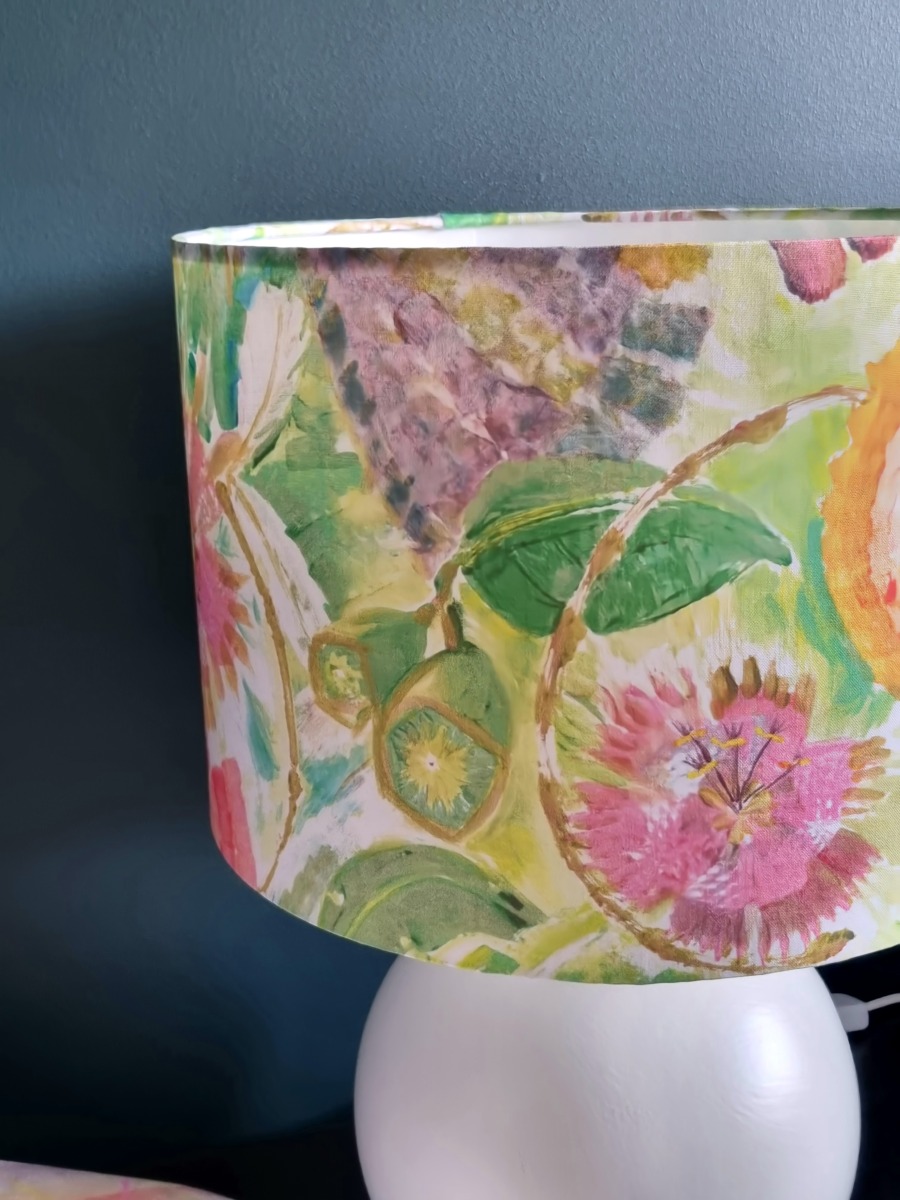 Abstract Australian florals lampshade, Australian natives abstract ...