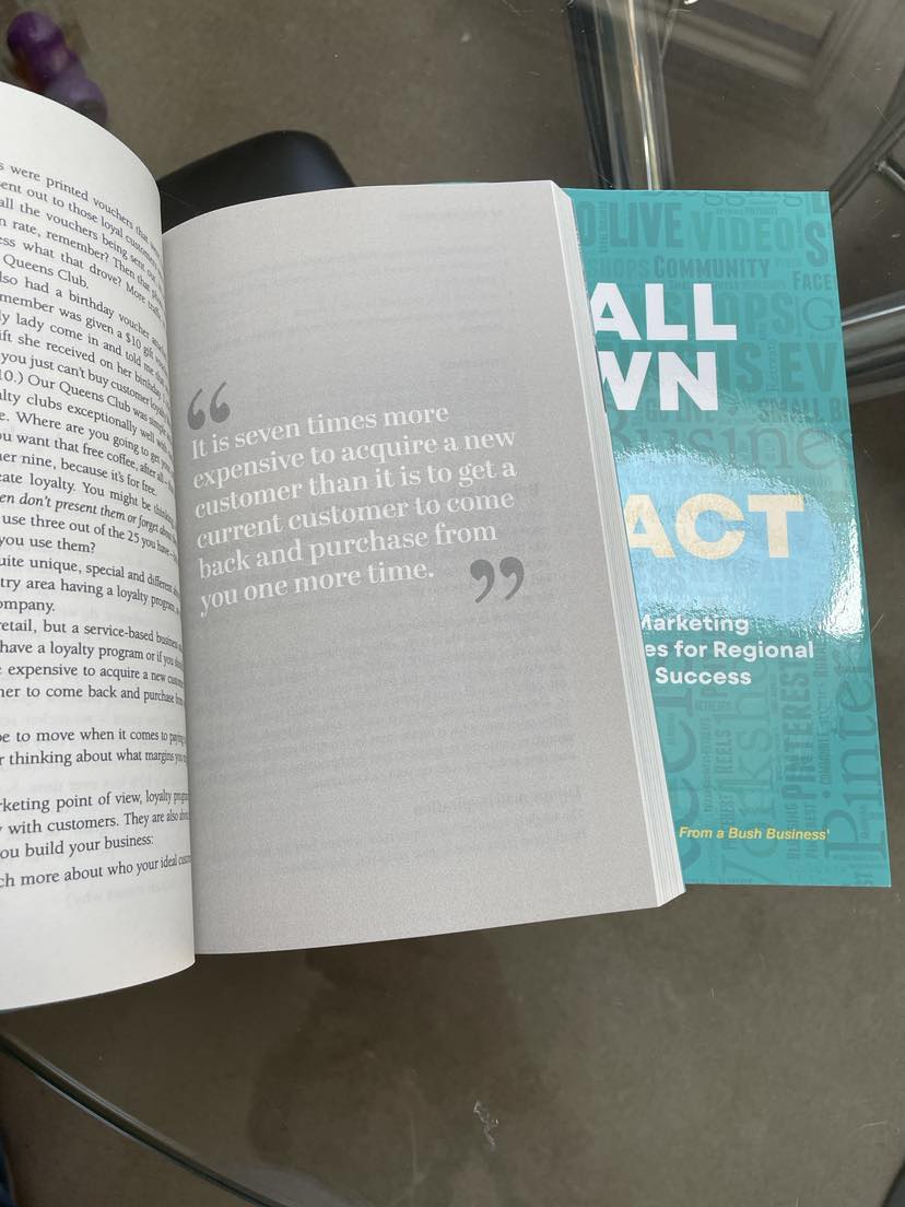 Small Town Big Impact marketing Book by Jenn Donovan ⋆ Spend With Us ...