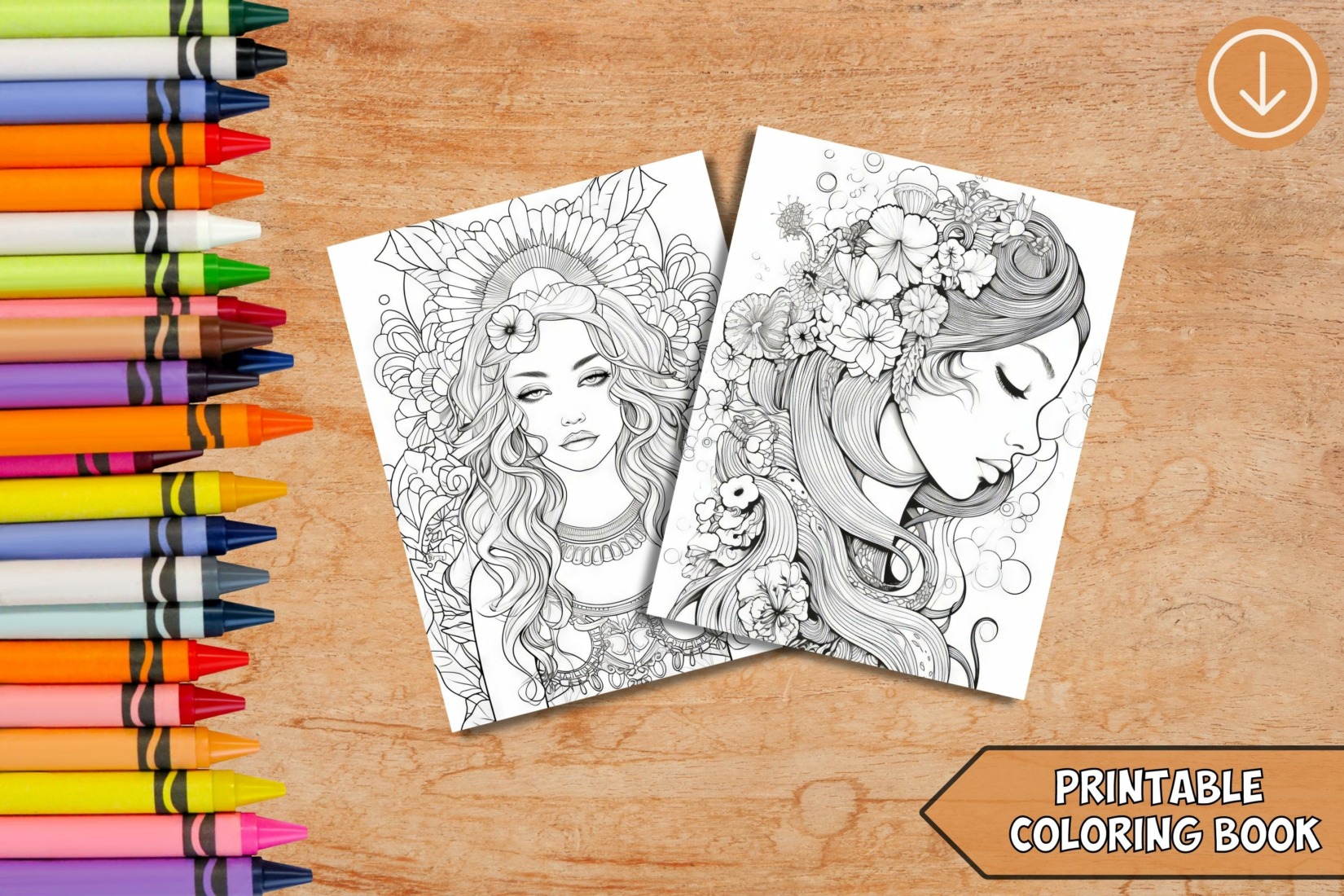 Femme Mindfulness Colouring In downloadable pdf eBook ⋆ Spend With Us ...