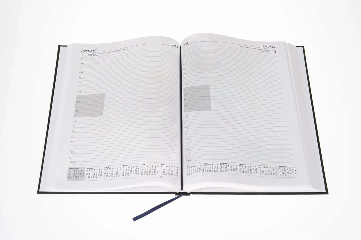Collins 2024/2025 A4 Financial Year Essential Diary Appointment Day To ...