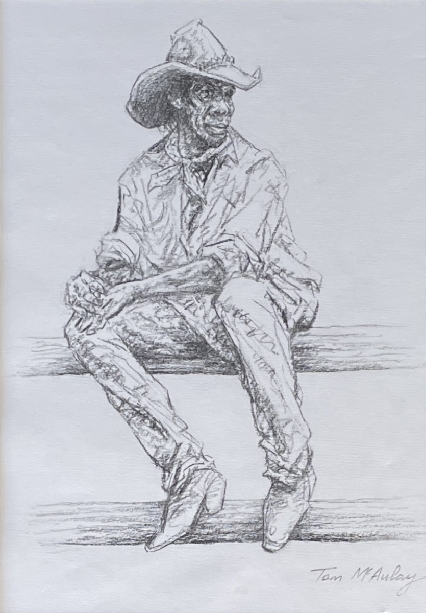At the Yards - Camooweal - Original Charcoal by Tom McAulay ⋆ Spend ...