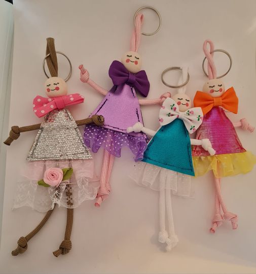 Paracord doll keyring buddies ⋆ Spend With Us - Buy From a Bush Business