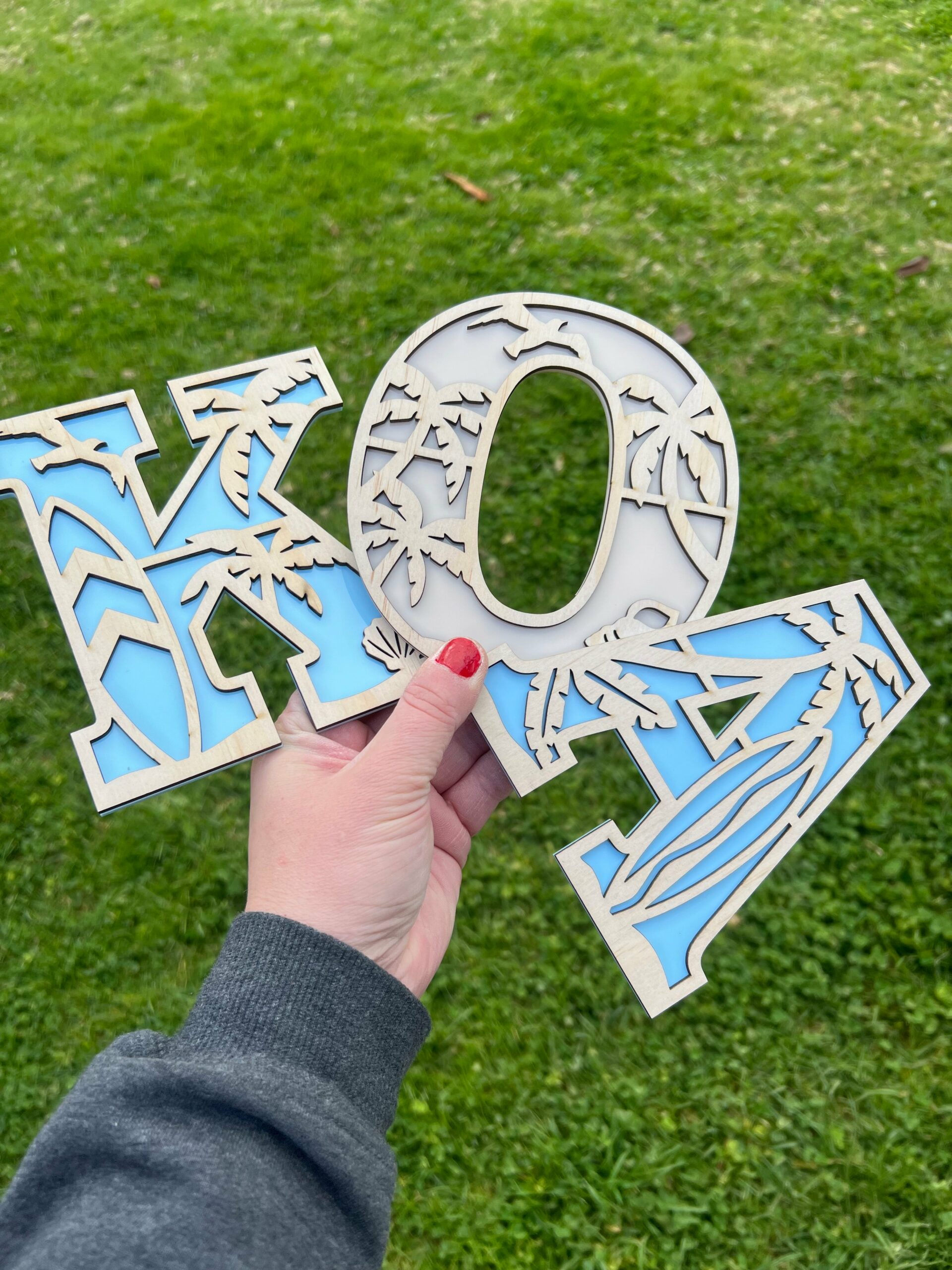 Surfing - Themed letters ⋆ Spend With Us - Buy From a Bush Business